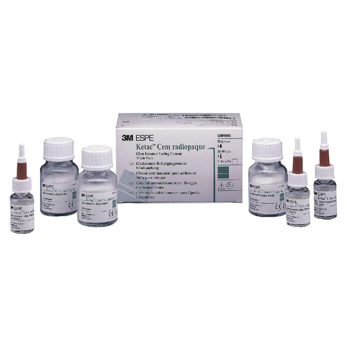 Ketac-Cem Kit TRIPLO 3 X 33 Gr.+12 Ml | Dental Today