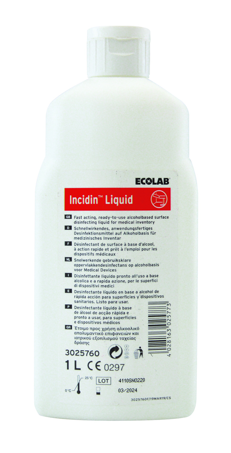 INCIDIN LIQUID ECOLAB 1 L | Dental Today