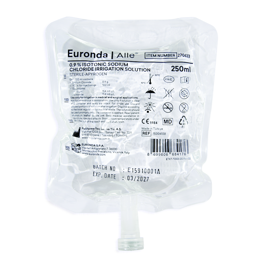 SOLUZIONE FISIOLOGICA SACCA 250 ML | Dental Today